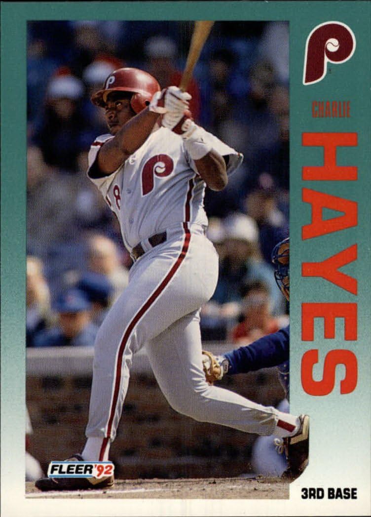 Amazon.com: 1992 Fleer Baseball Card #533 Charlie Hayes : Collectibles ...