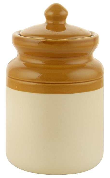 Buy WOODENCLAVE Handcrafted Ceramic Food Storage Jar with Lid ...