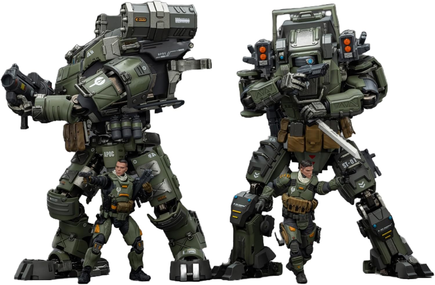 Amazon.com: JOYTOY 1/25 Action Figure Mecha APOC Series Bedrock and ...