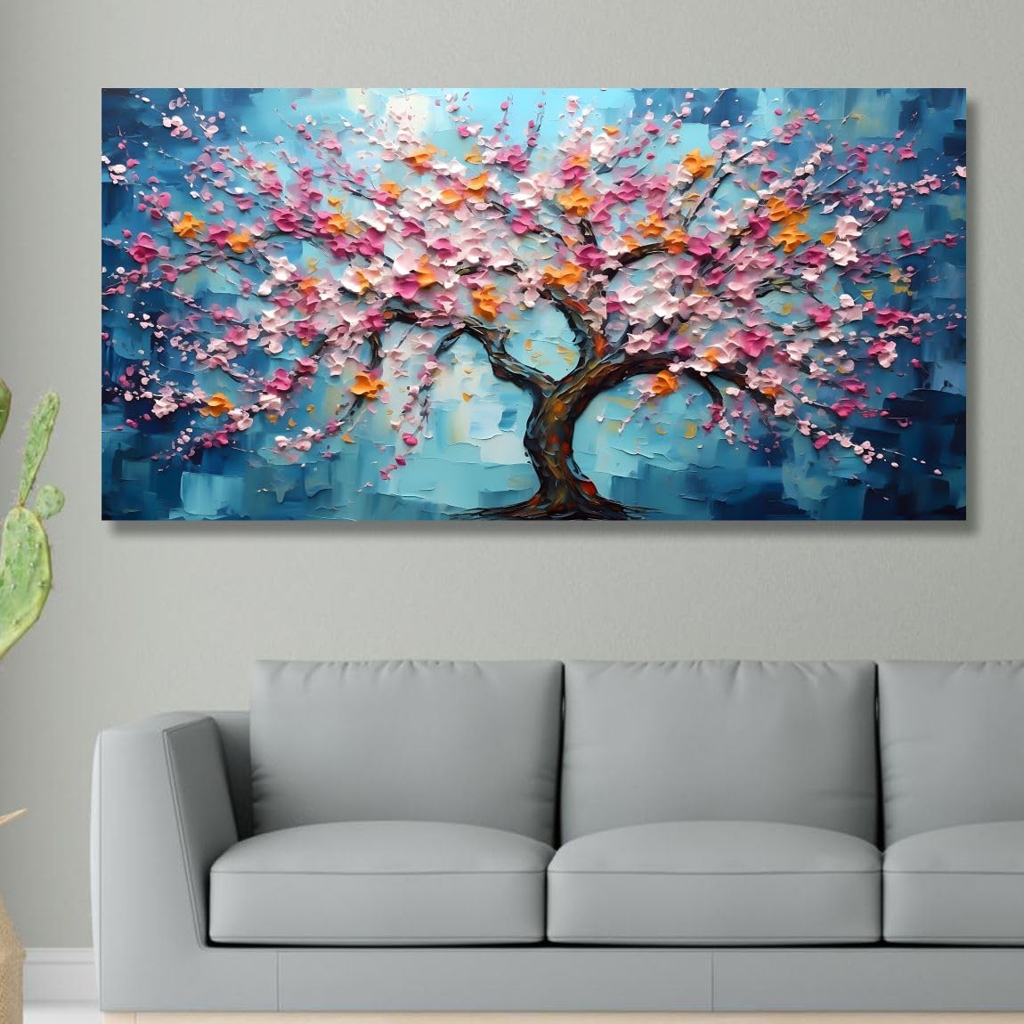 SAF PRECISIO Unframed Rolled Art Print | Beautiful Tree Canvas Wall Art ...
