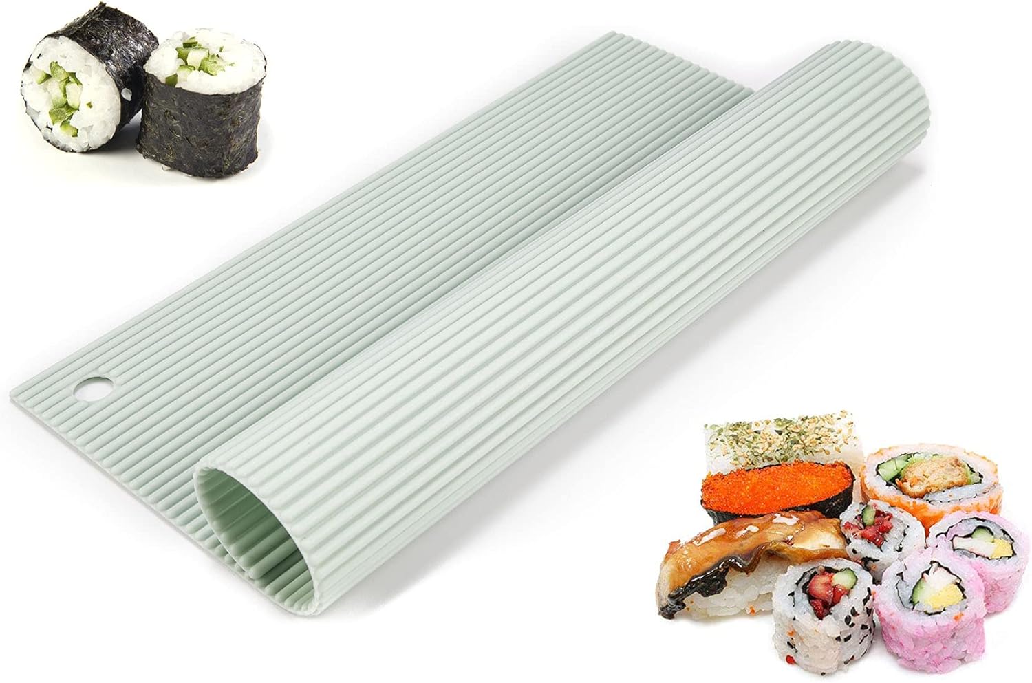 Amazon.com | Made in Korea Silicone Sushi Mat/Trivet, Makisu, Sushi ...