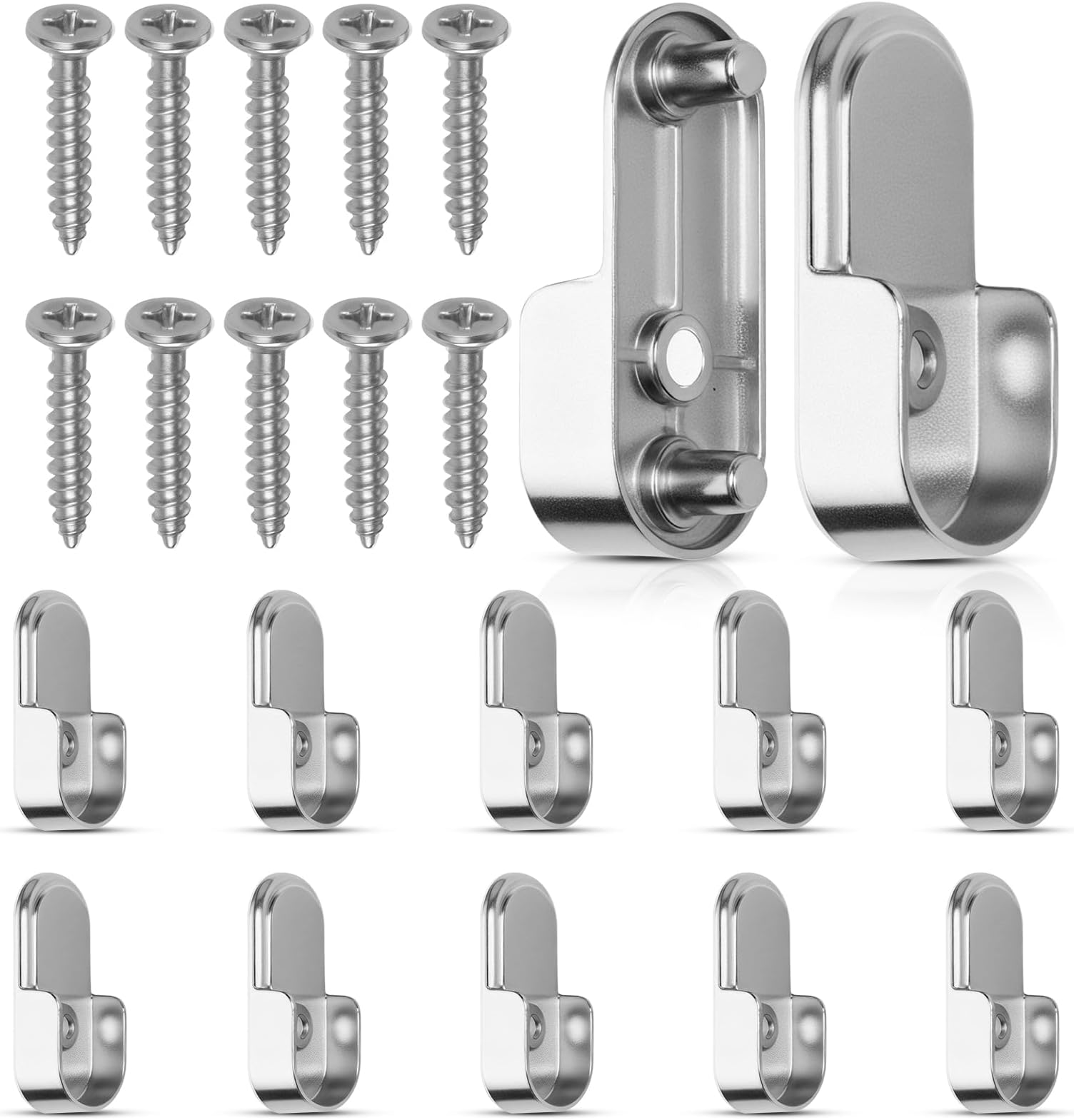 Amazon.com: 10PCS Oval Closet Rod End Supports closet rods bracket for ...