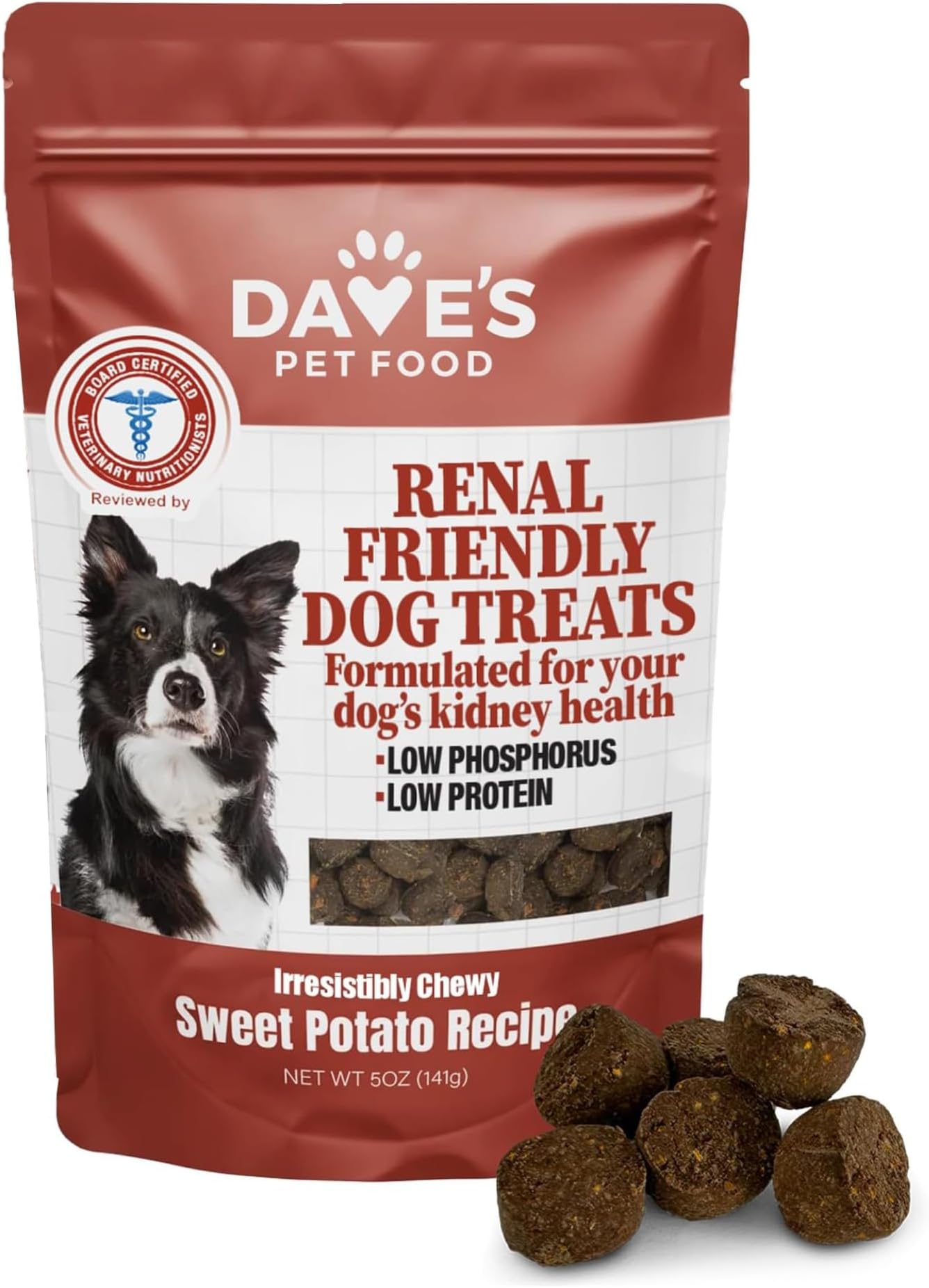 Amazon.com : Dave's Pet Food Kidney Dog Treat for Renal Diet, Semi ...