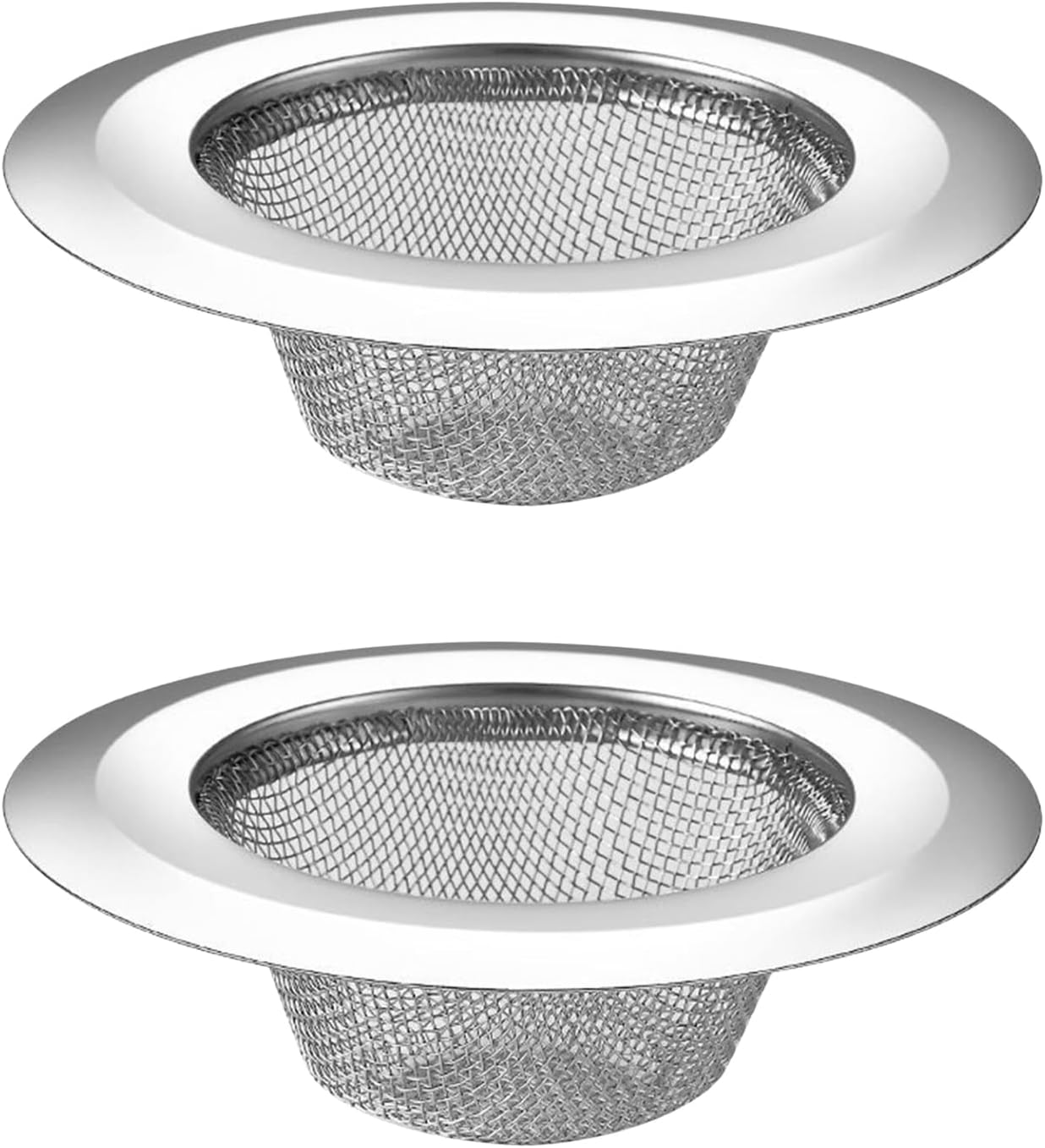 2PCS Mesh Sink Strainer for Kitchen Stainless Steel Sink Drain Strainer ...