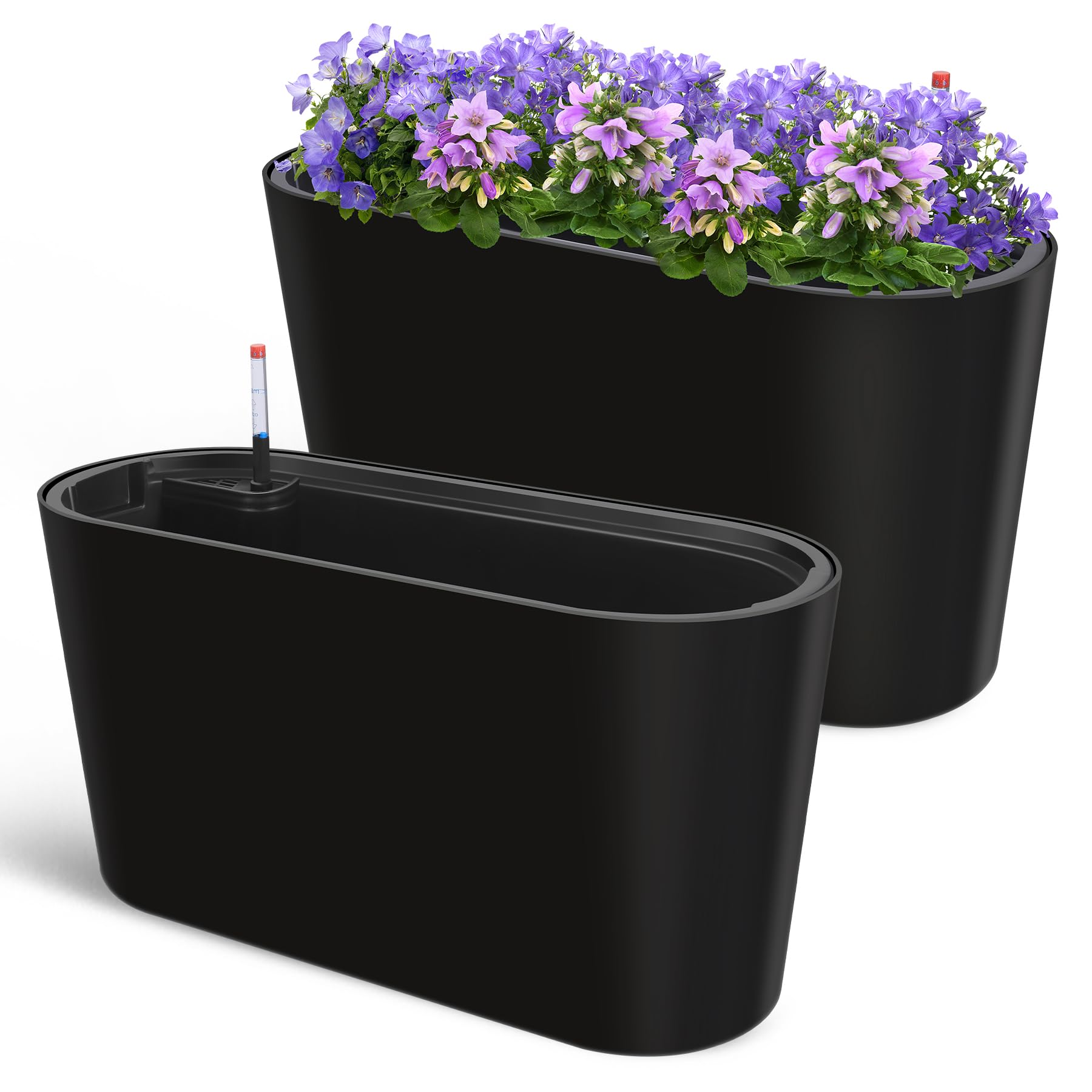 Snapklik.com : STMHOM 2 Pack Tall Oval Planter Box