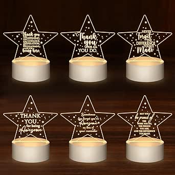 Kigley 6 Pcs Teacher Appreciation Gifts Thank You Gifts for Coworkers ...
