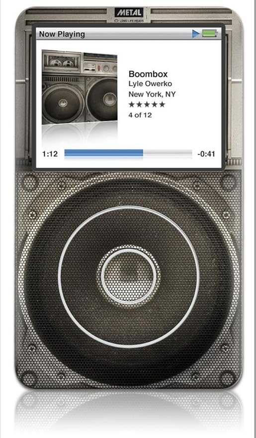 GelaSkins Boombox - Skin protector de pantalla para iPod Classic de 80 ...