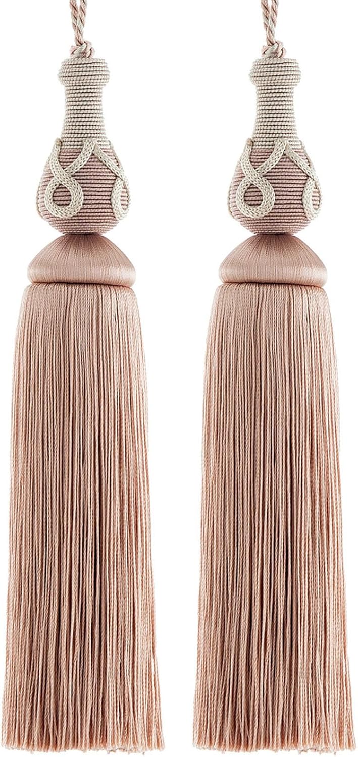 Amazon.com: 2 Pack Decorative Tassel, 8.86" Long Fringe Tassels for ...