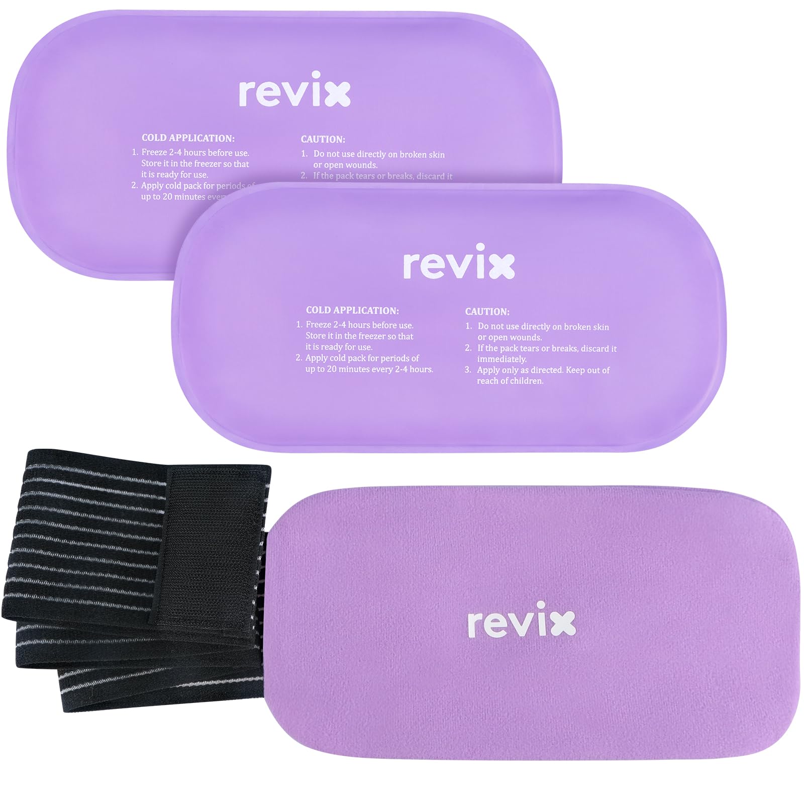 Snapklik.com : REVIX 2-Pack Gel Ice Packs Reusable