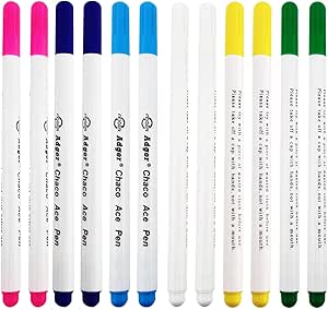 12 PCS Fabric Pens Sewing,Water Soluble Fabric Pen,Fabric Markers ...