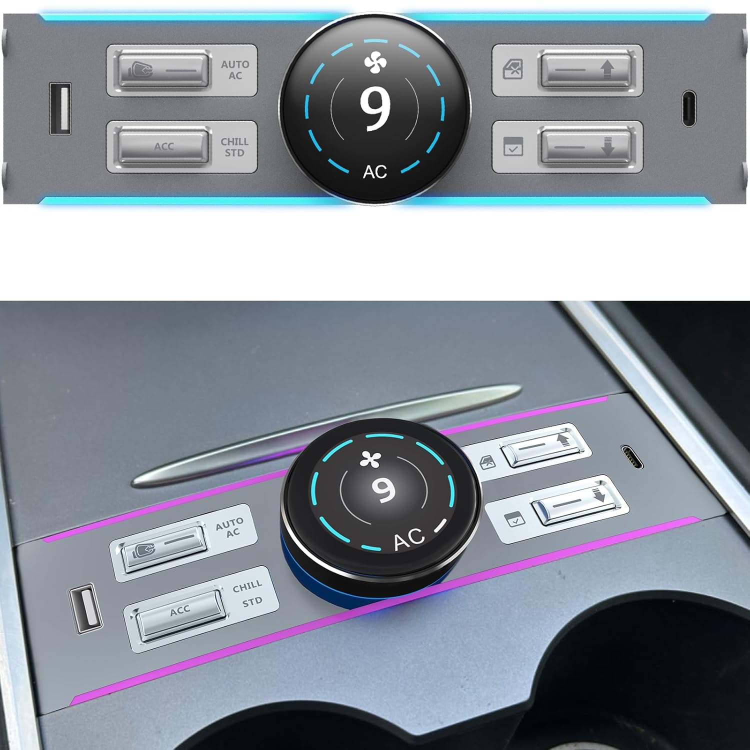 Amazon.com: Weuaste Fit for Tesla LCD Intelligent Control Expansion ...