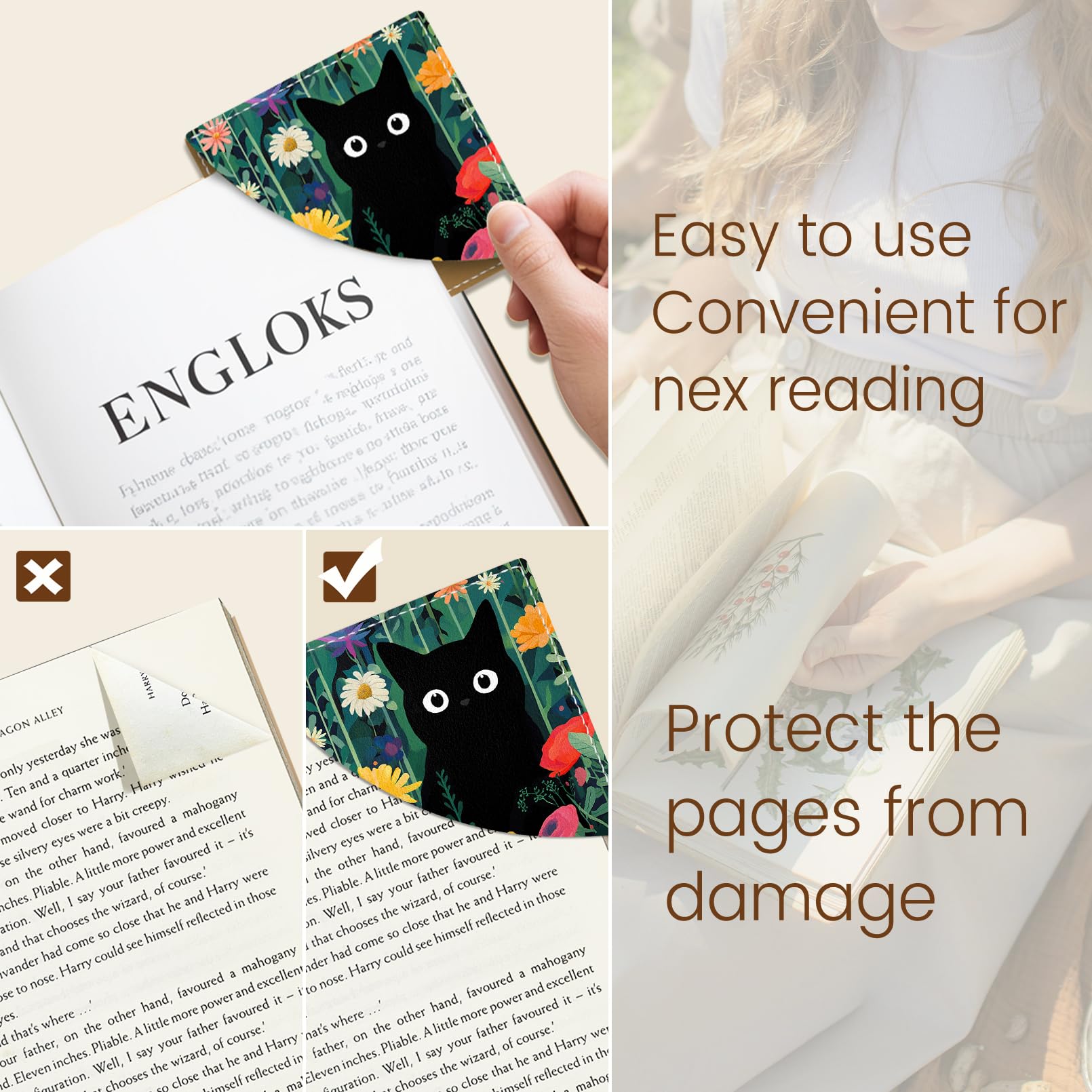 Cute Book Sleeve ECZJNT Coffee Beans Book Cover Book Protector Book ...