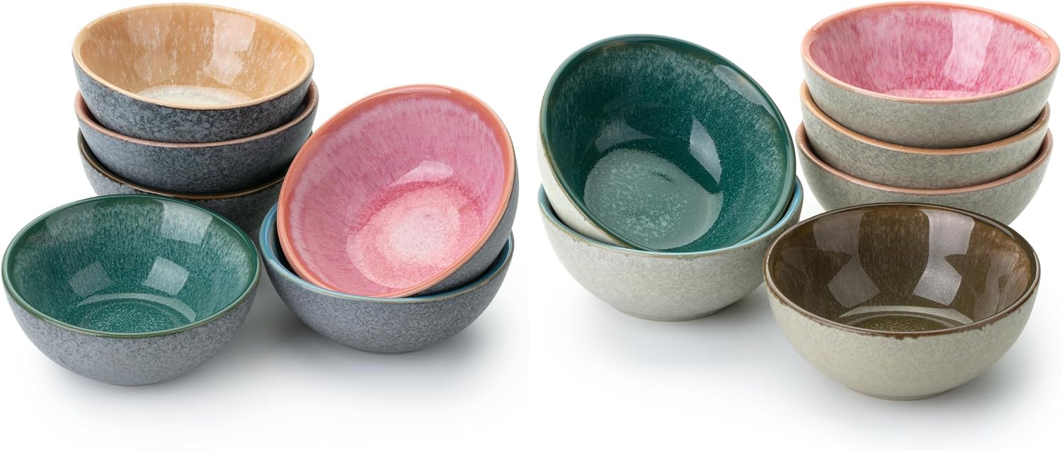 Amazon.com: Brew To A Tea BTaT- Ceramic Dipping Bowls, 3.5 Oz, Set of 6 ...
