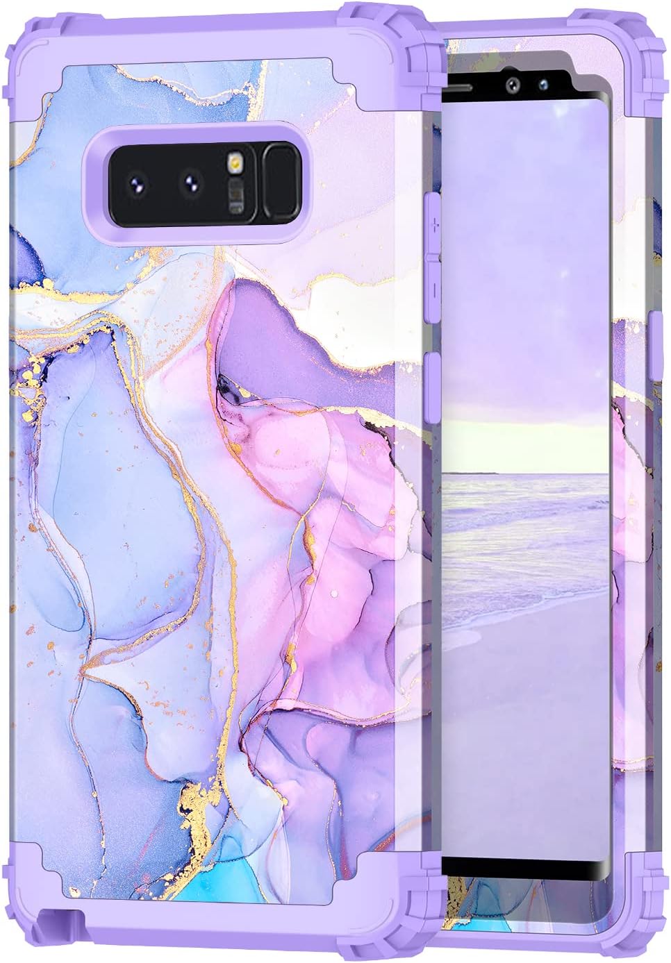 Amazon.com: Hekodonk for Samsung Galaxy Note 8 Case,Heavy Duty ...