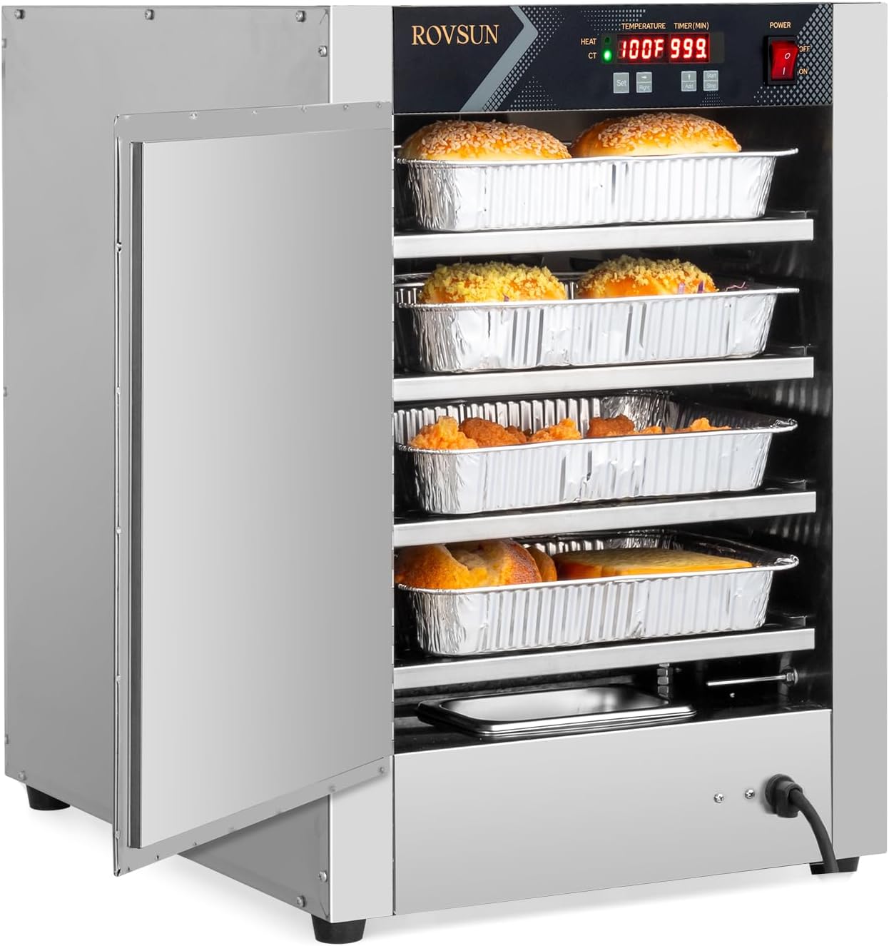 Amazon.com: ROVSUN Hot Box Food Warmer Pizza Warmer w/Water Tray ...