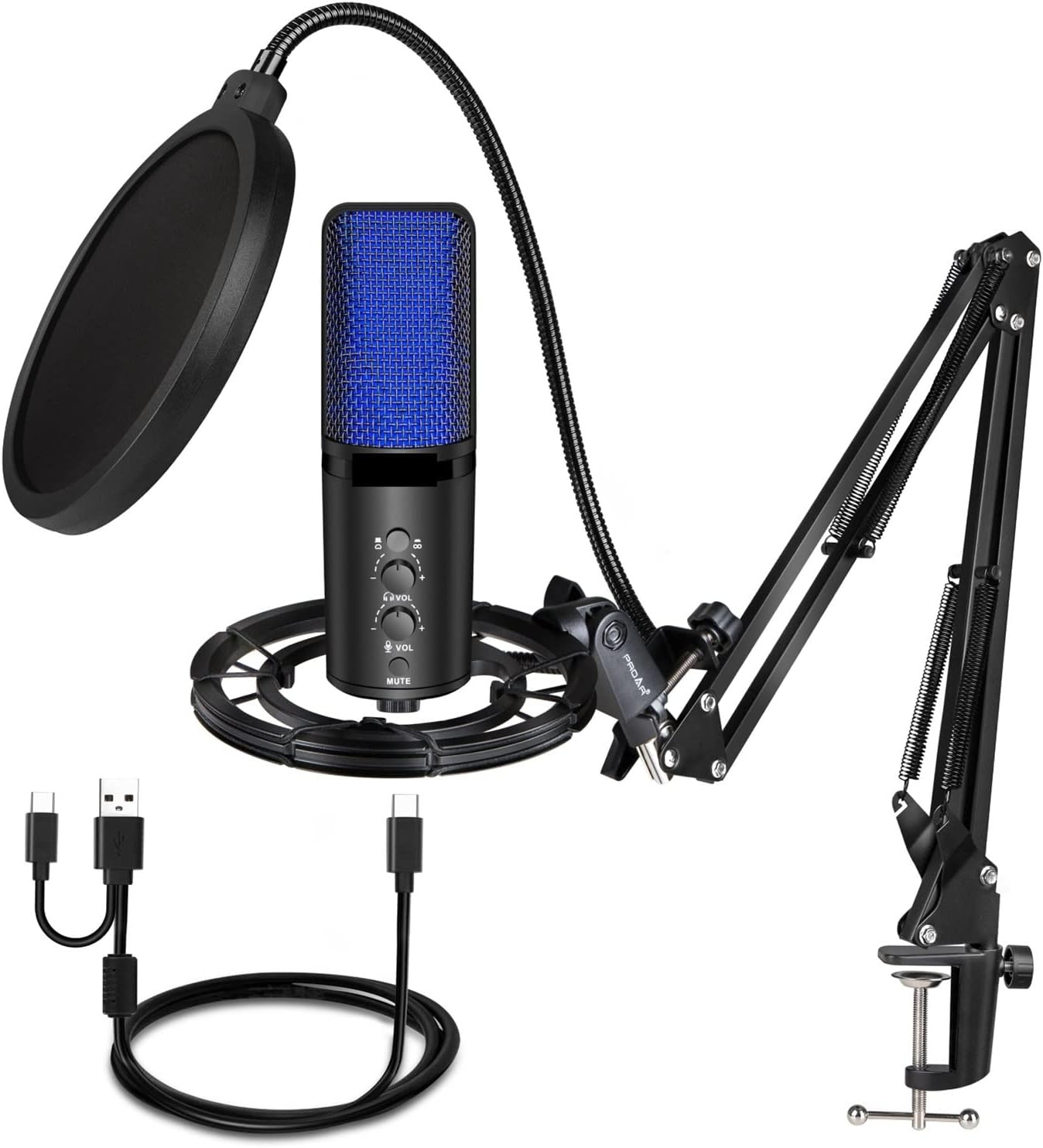 Amazon.com: mic USB Professional Condenser Microphone for PC Computer ...