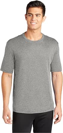 SanMar Men's Grey Extra Large Crew Neck T-Shirt | Amazon.com