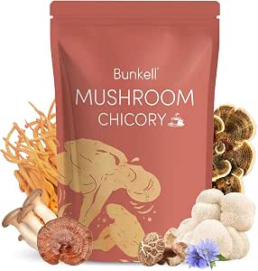 Amazon.com: Bunkell Mushroom Chicory, Adaptogenic 6 Mushrooms with Lion ...