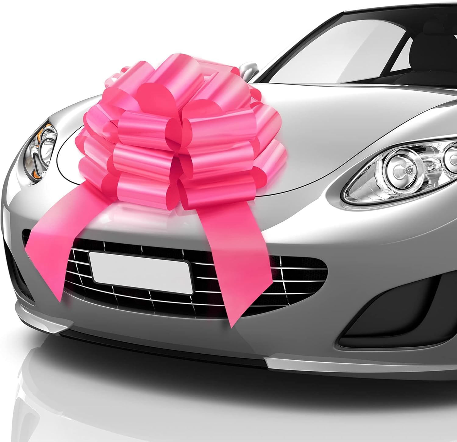 Amazon.com: MIFFLIN-USA Big Car Bow (Matte Pink, 23 inch) Gift Bow ...