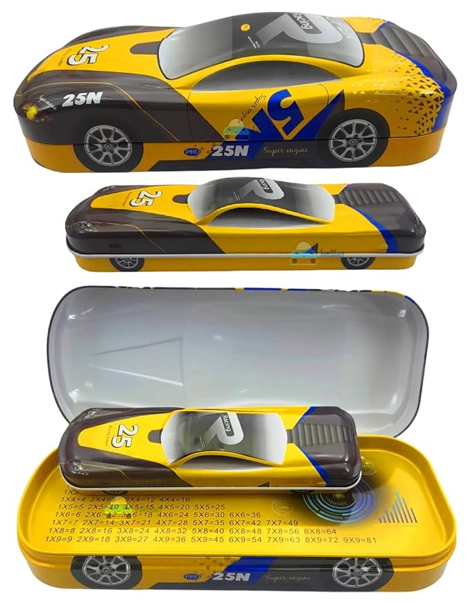 Buy FunBlast Metal Car Pencil Box for Kids – Double Layer Metal Pencil ...