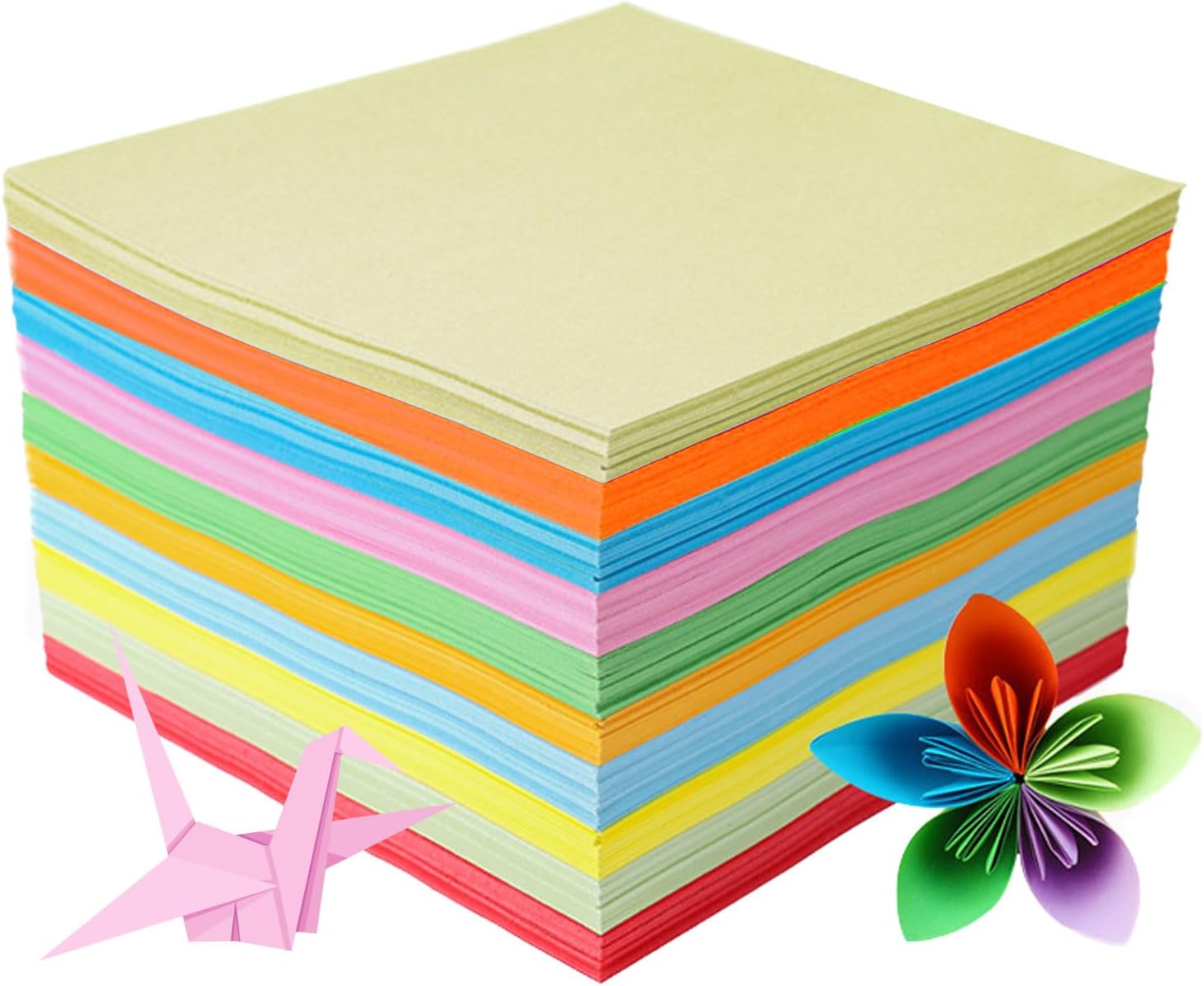 Coloured Paper Coloured Paper 200 Sheets Coloured 15 * 15 Pack Assorted ...