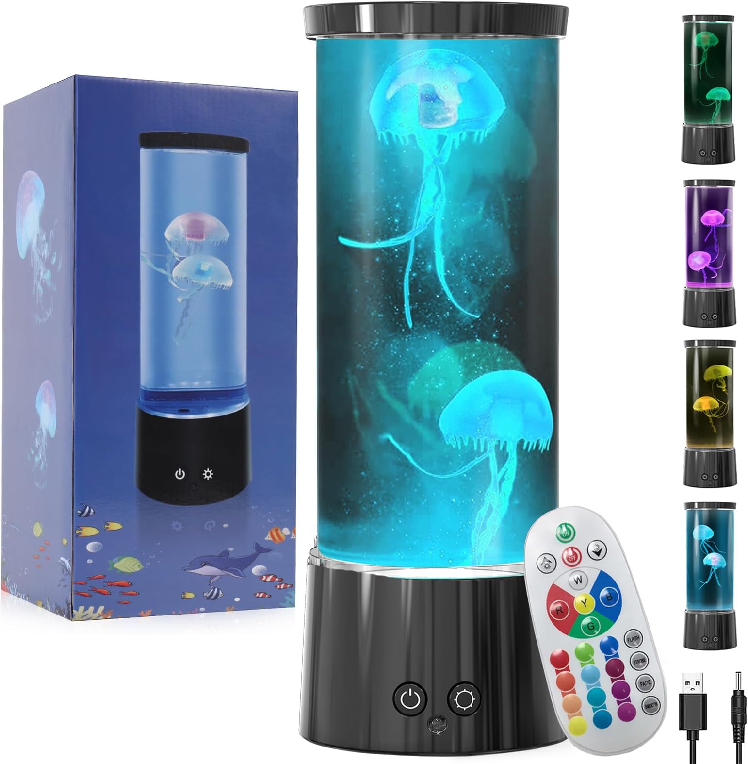 Amazon.com: SensoryMoon Large LED Jellyfish Lava Lamp Aquarium ...