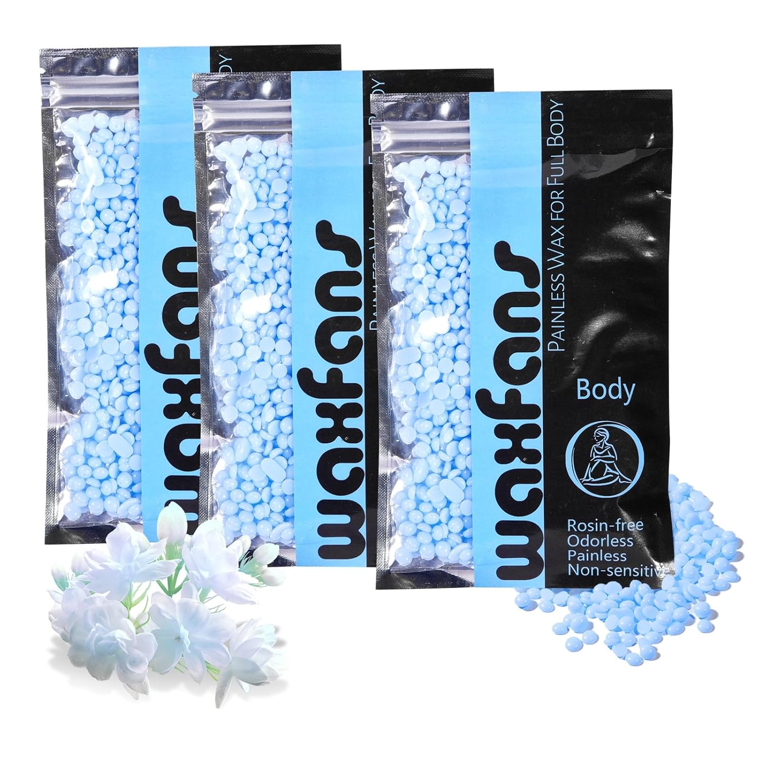 Amazon.com : Waxfans Wax,Wax for Hair Removal, Wax for Brazilian Waxing ...