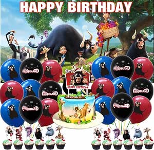 Ferdinand The Bull Party Supplies Decorations Birthday Cake Topper ...