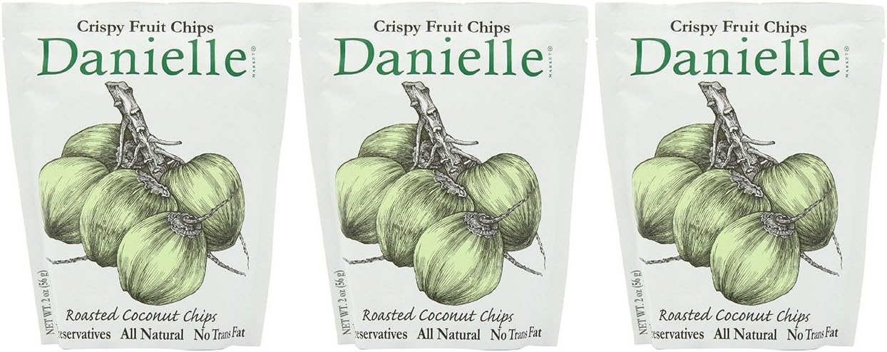 Amazon.com: (3 Pack) - Danielle Market - Roasted Coconut Chips | 56g ...