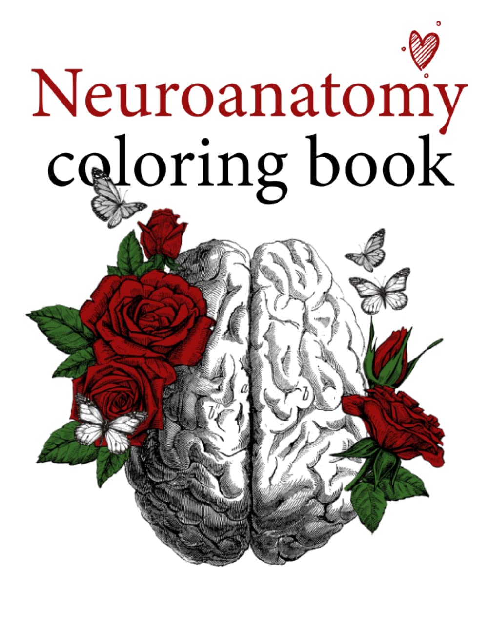 Neuroanatomy Coloring Book: Incredibly Detailed Self-Test Human Brain ...