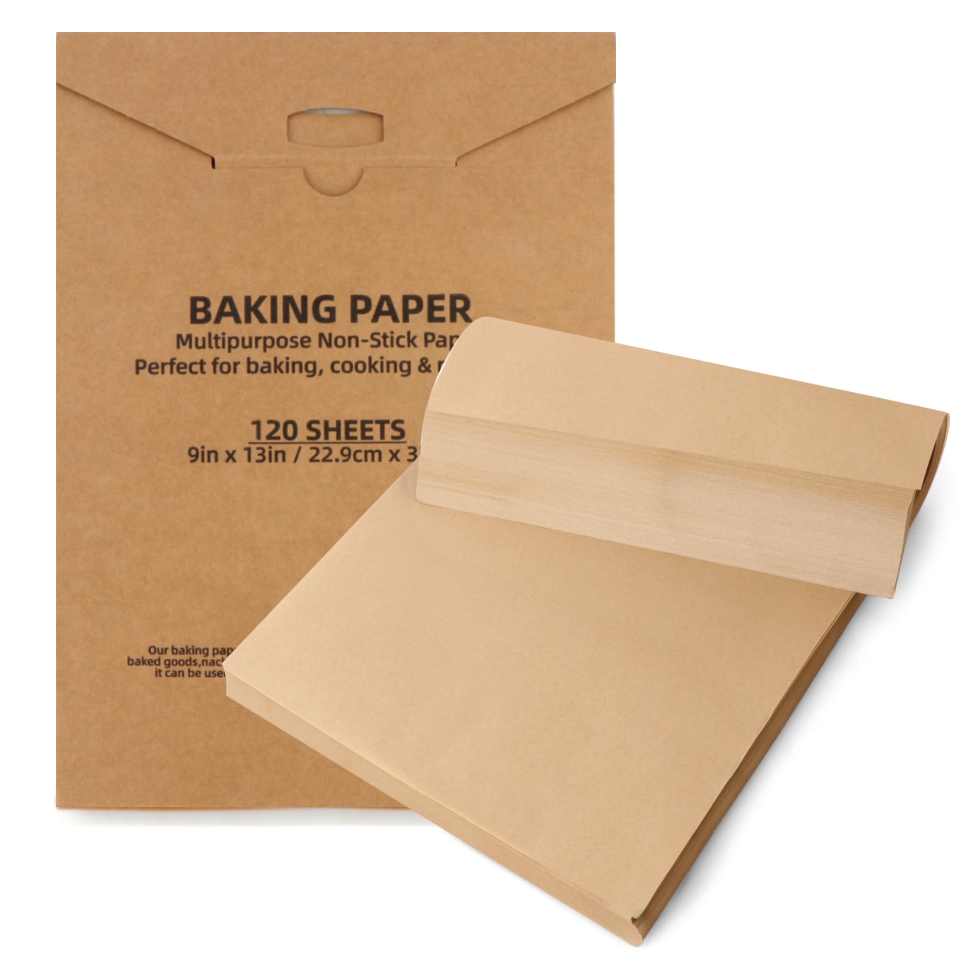 Amazon.com: Tikxlafe 120 Pcs Parchment Paper Baking Sheets, 9"x13 ...
