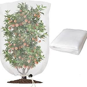 Amazon.com : Ochne 1 Pack Fruit Tree Netting Bags with Zipper and Drawstring, Garden Netting ...