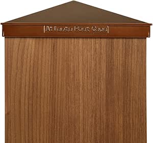 8x8 Copper Post Cap (8.0") │ Copper Coated Aluminum Pyramid Style Metal ...