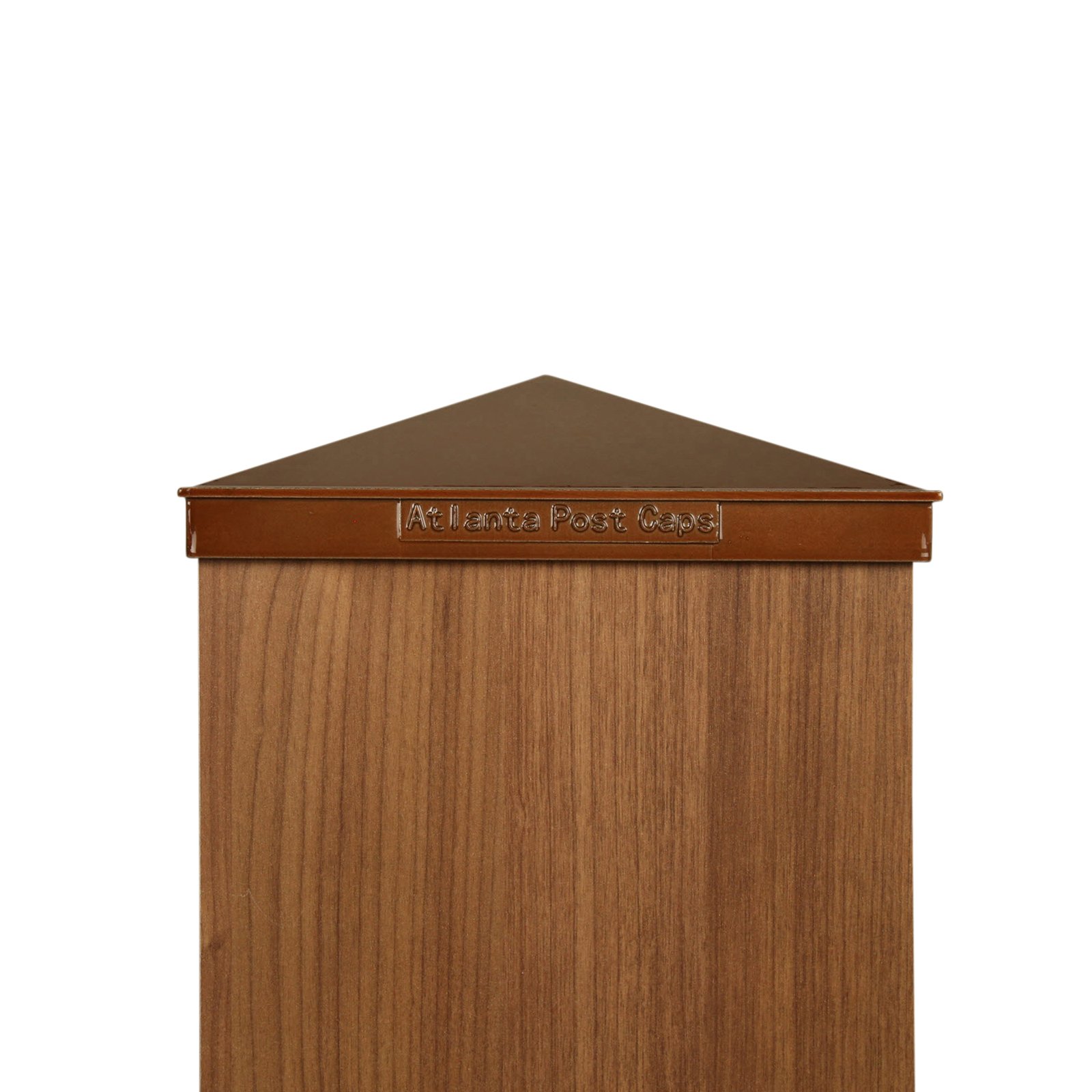 8x8 Copper Post Cap (8.0") │ Copper Coated Aluminum Pyramid Style Metal ...