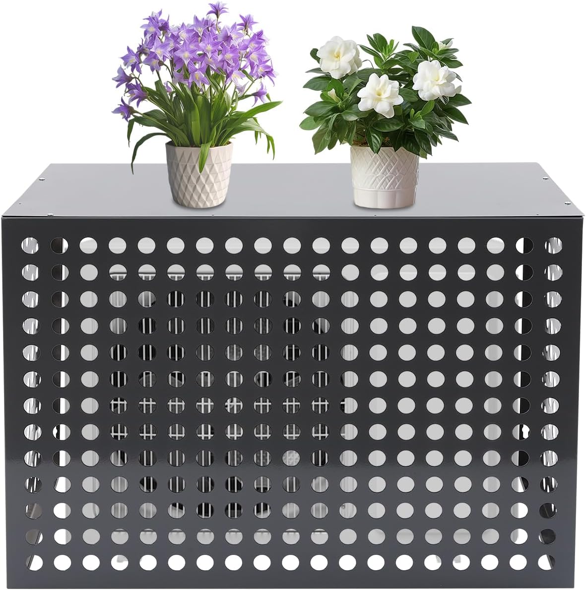 Amazon.com : KONGKUNI Air Conditioner Fence, 37" W x 26" H Metal ...