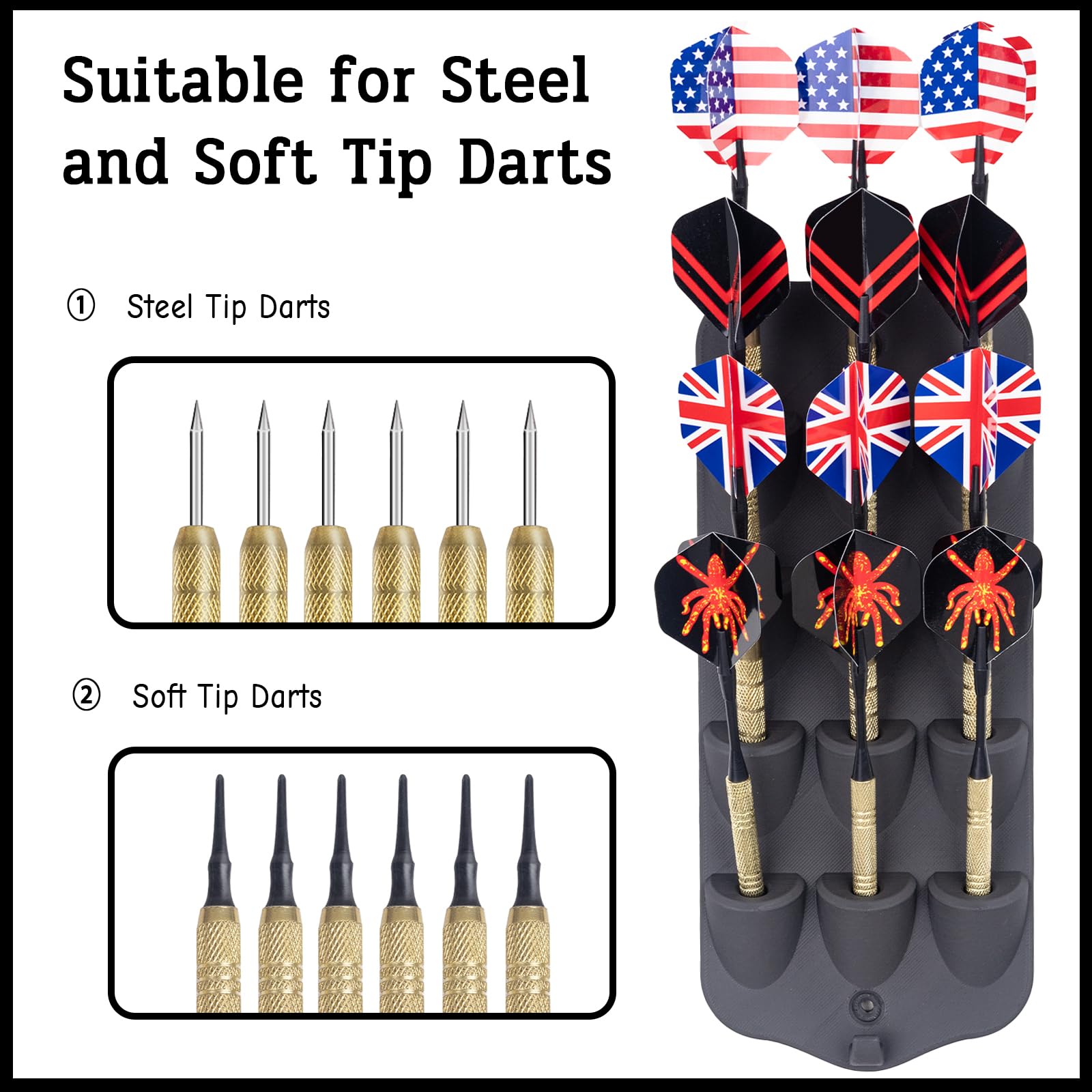 Snapklik.com : Extguds Dart Holder Wall Mount, Dart Display Rack,Dart ...