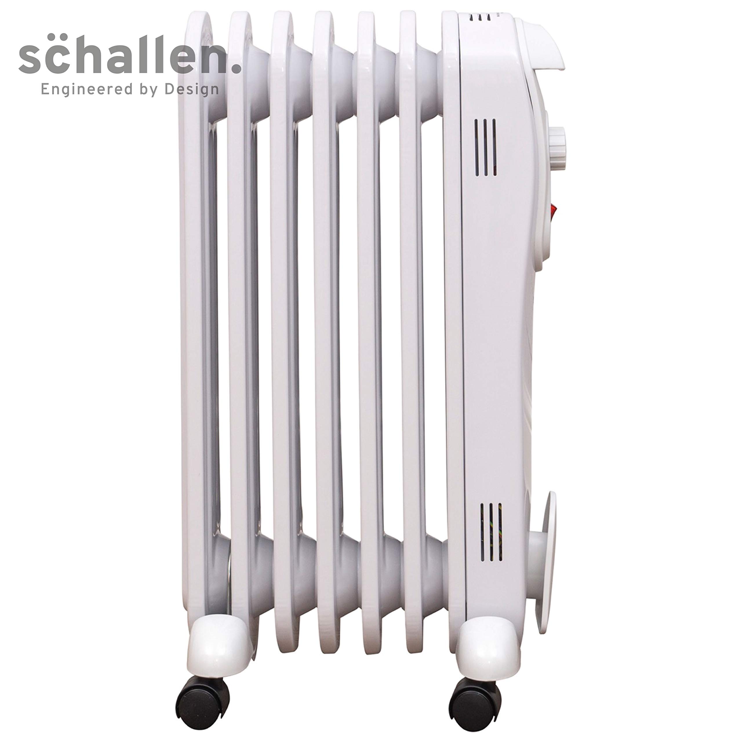 Schallen Portable Electric Slim Oil Filled Radiator Heater with ...