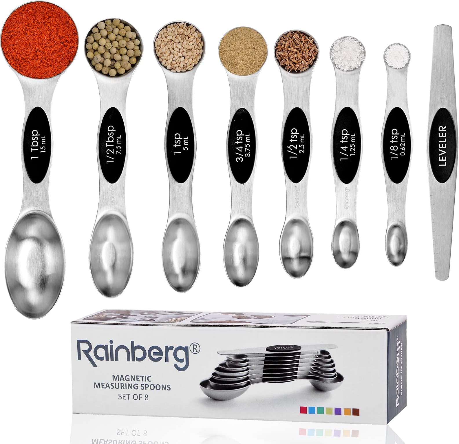 Spring Chef Magnetic Measuring Spoons Set with Strong N45 Magnets ...