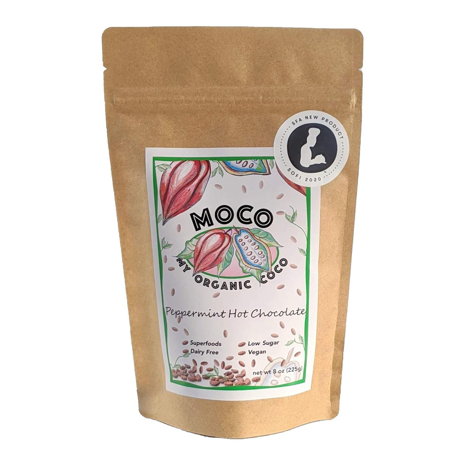 Amazon.com : MOCO (My Organic Coco) – Organic Cacao Peppermint Hot ...