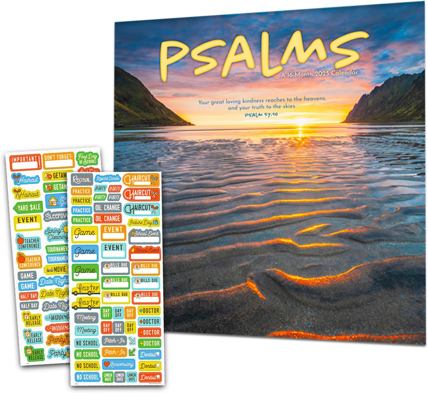 Amazon.com: Psalms Calendar Set - Bundle of a Deluxe 2025 Christian ...