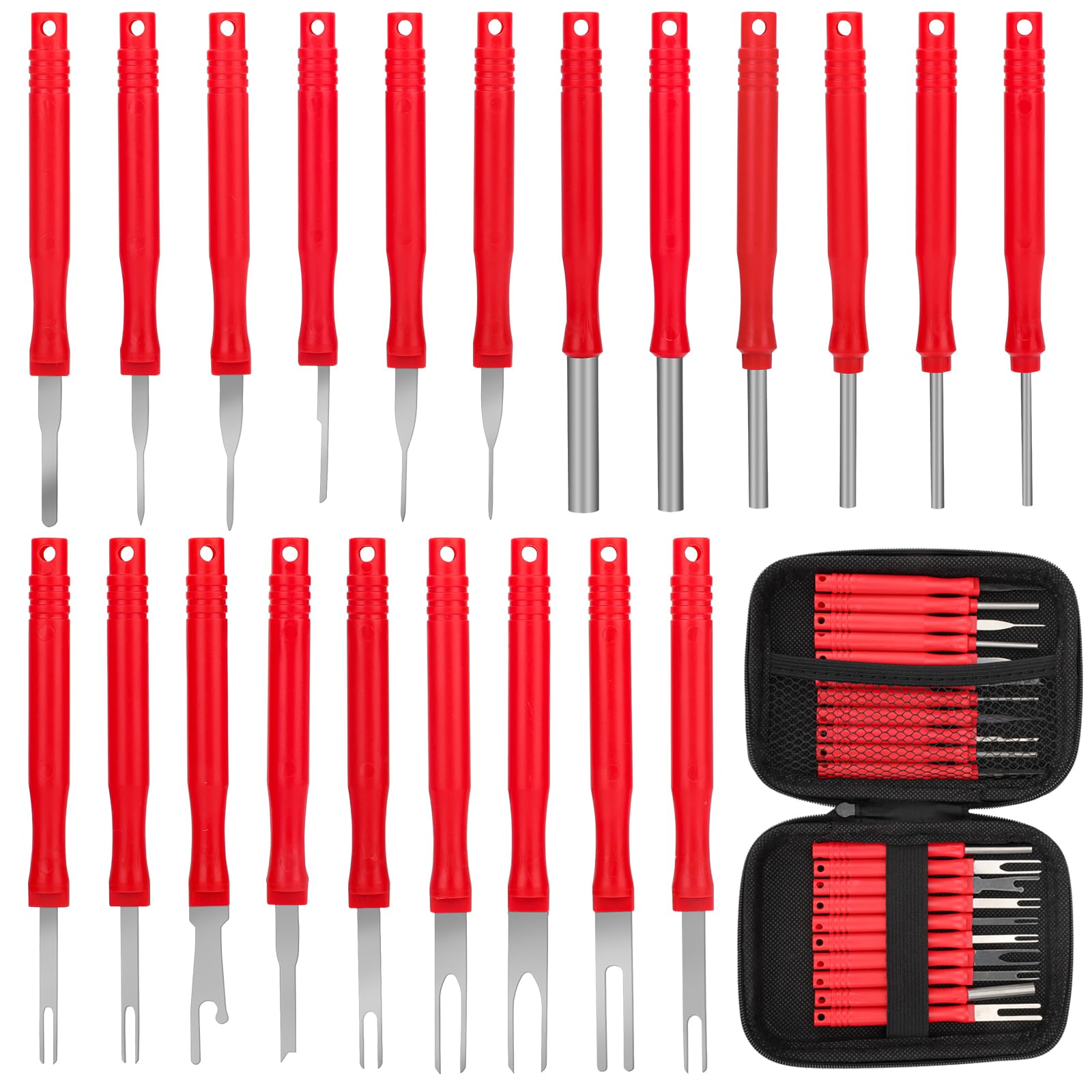 Snapklik.com : 21Pcs Upgraded Terminal Removal Tool Kit, Red Pin ...