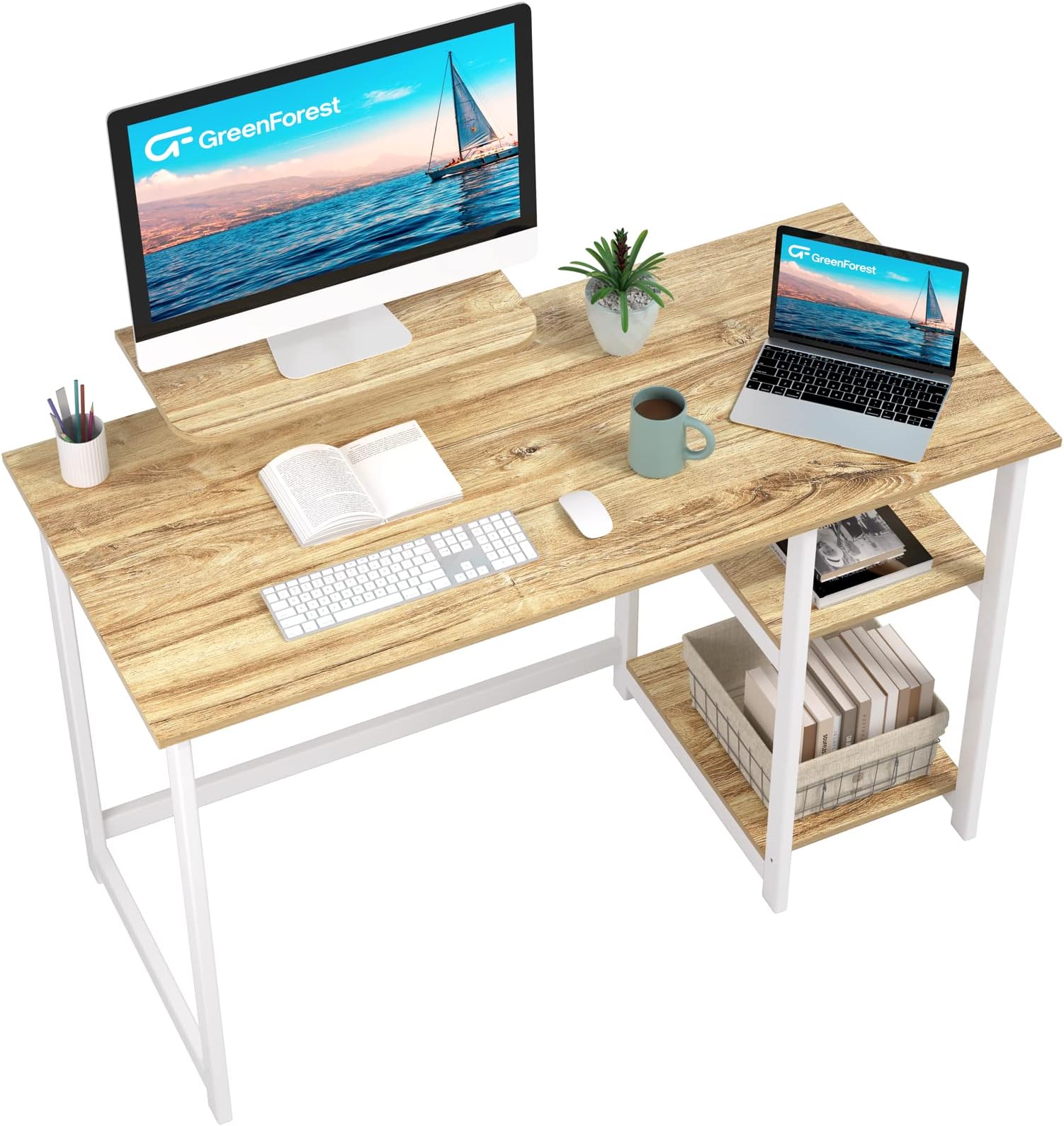 Cherry Tree Furniture Sleek Design Computer Desk Home Office Table W100 ...