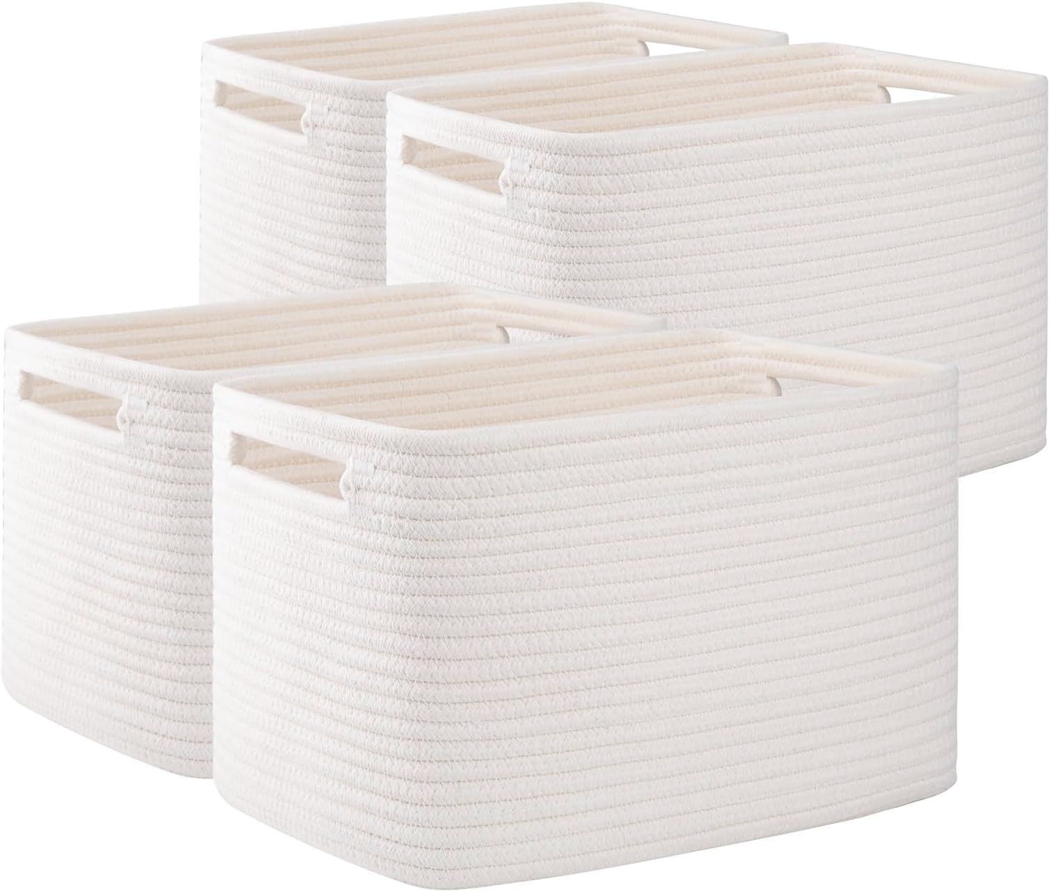 Amazon.com: OIAHOMY 4 Pack Storage Baskets for Organizing, Cube Storage ...