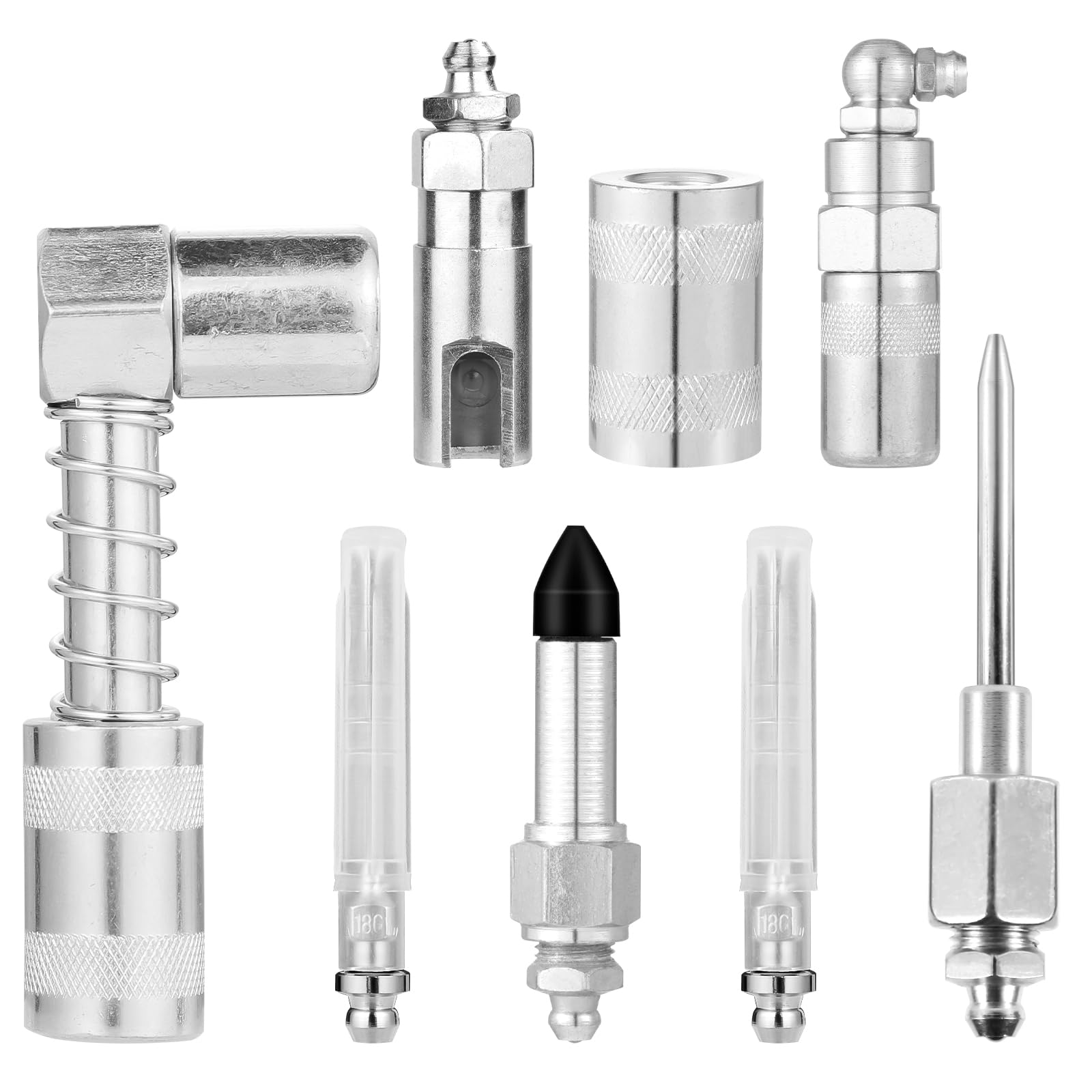 Amazon.com: lasuroa 8pcs Grease Needle Tip Accessory Set, Grease Gun ...