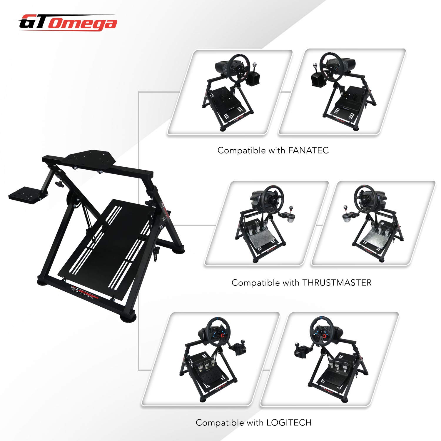 GT Omega APEX Racing Wheel Stand for Thrustmaster T500/T300 Gaming ...