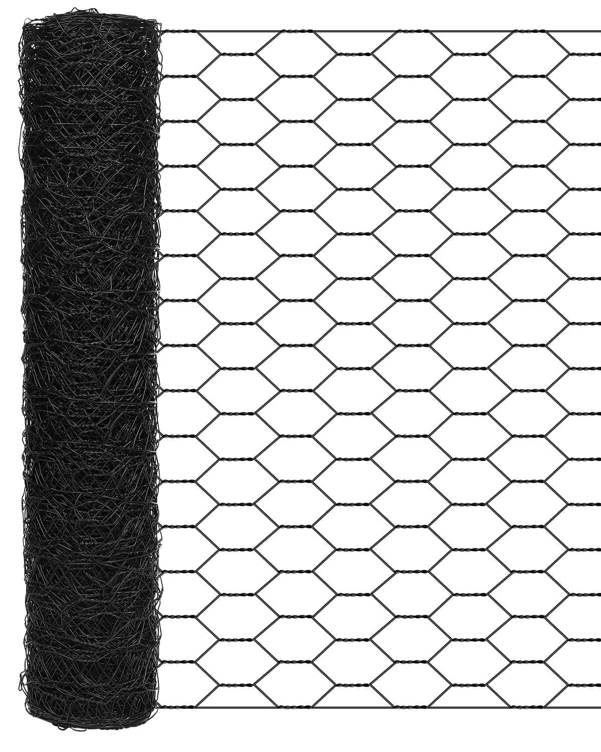 Amazon.com : Garden Poultry Black Chicken Wire - 13.7 '' × 157 ...