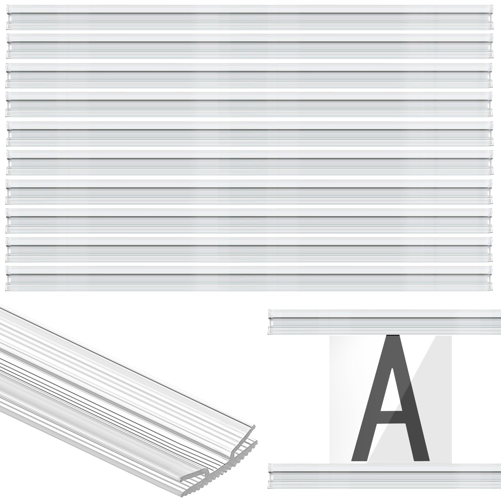 Amazon.com : Pangda 10 Pcs 90 Inch Track for Plastic Sign Letters Clear ...