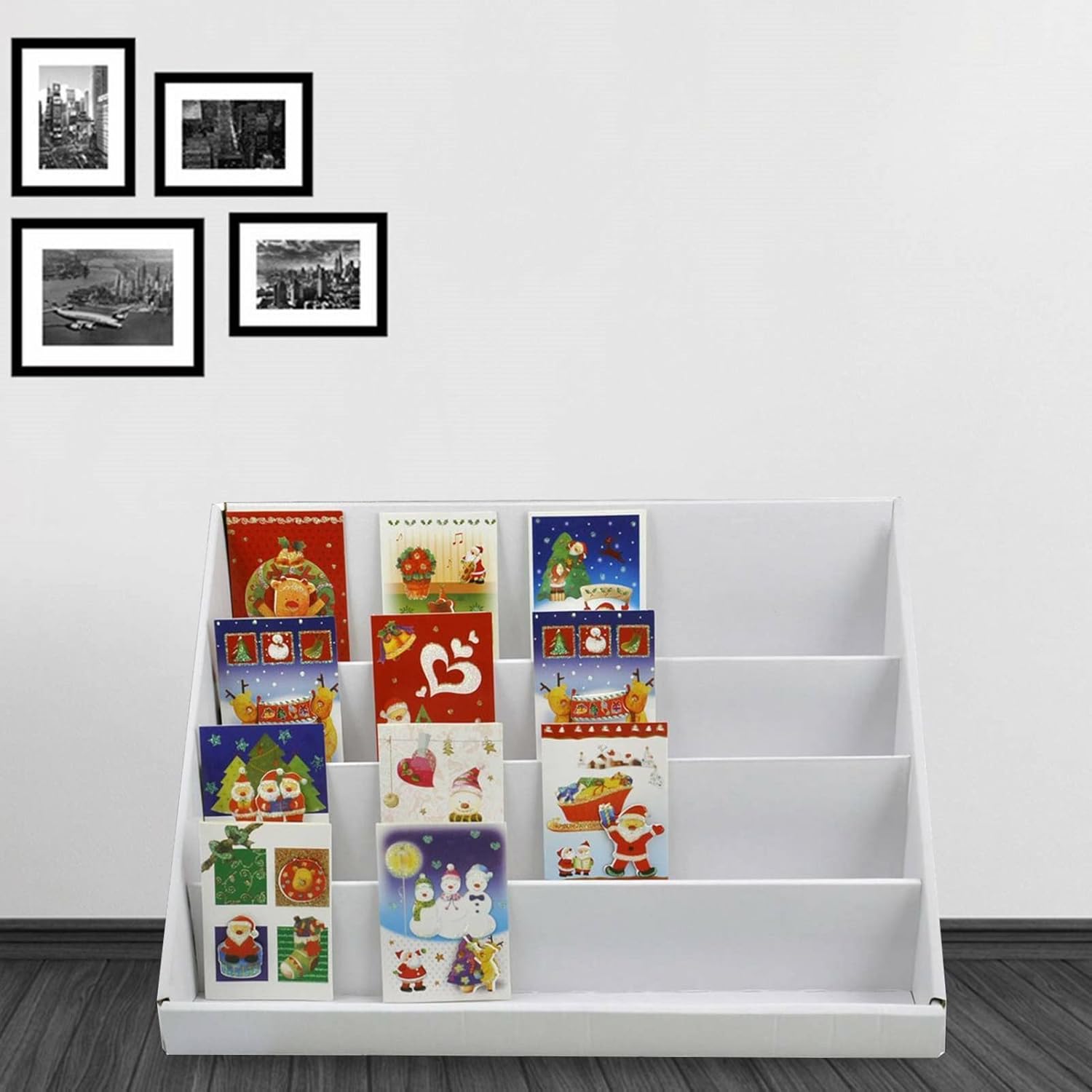 PetHot 2PCS Cardboard Display Stand 38x22x20cm Kids Bookshelf 4 Layers ...