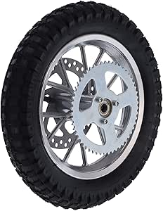 Mini Bike Wheels, 12.5x2.75in Dirt Bike Rear Wheel AntiSkid Rubber ...