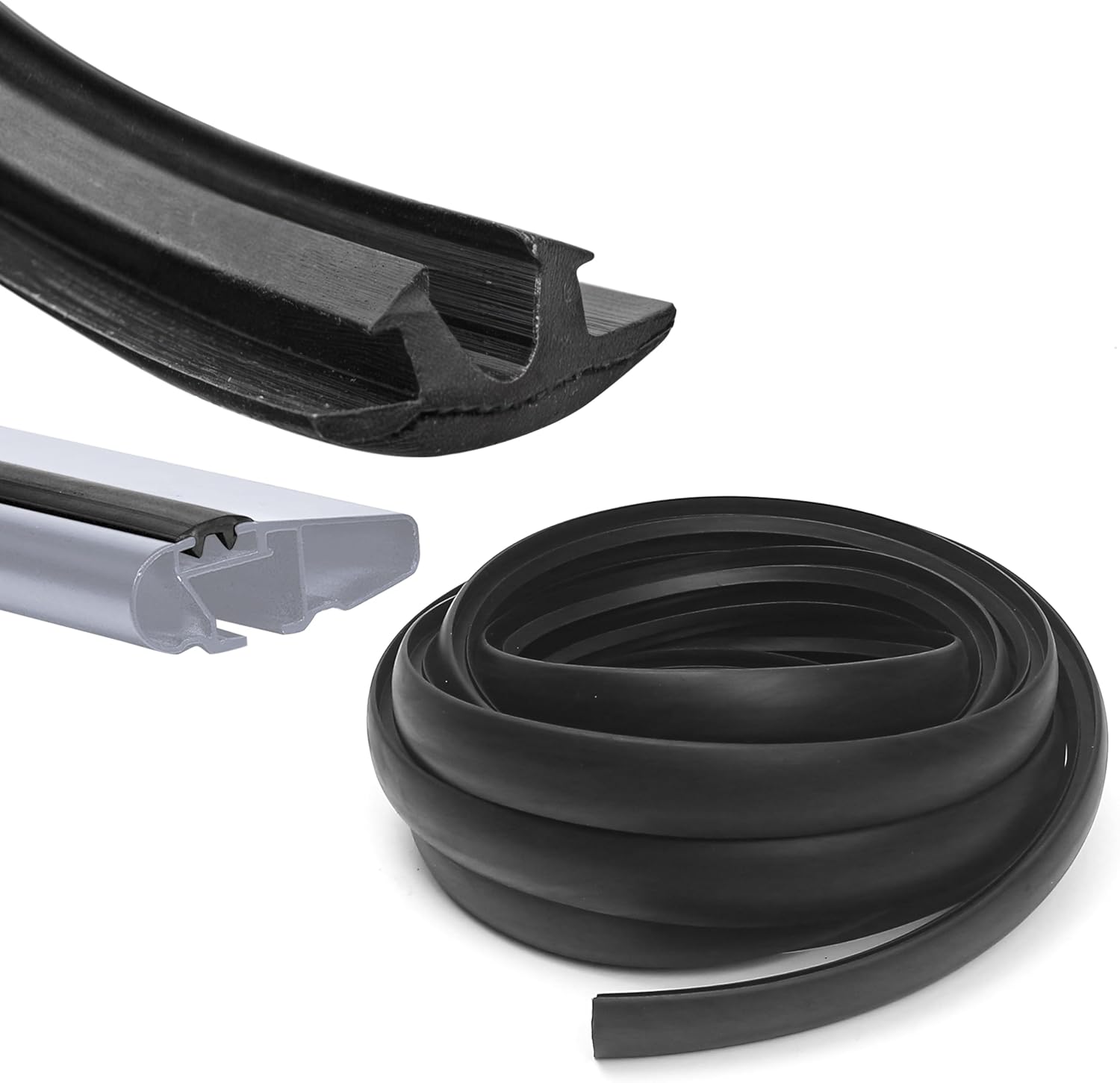 Rubber Strip for Car Roof Rack Crossbar, 0.87" Wide x 129" Long ...